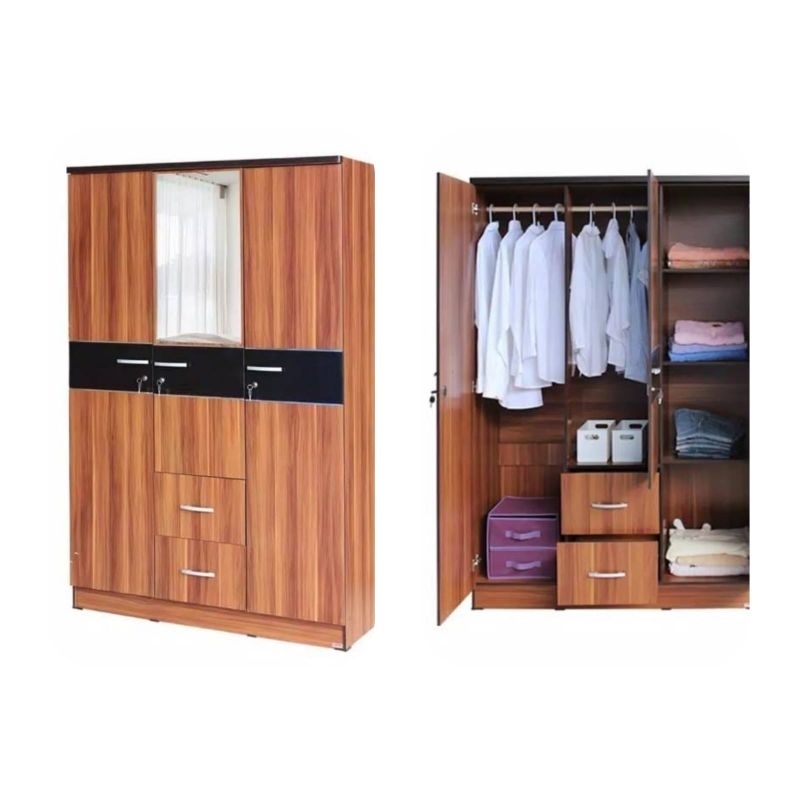Jual LEMARI PAKAIAN FUL RAK LEMARI HAMBALAN LEMARI MURAH WARDROBE ...