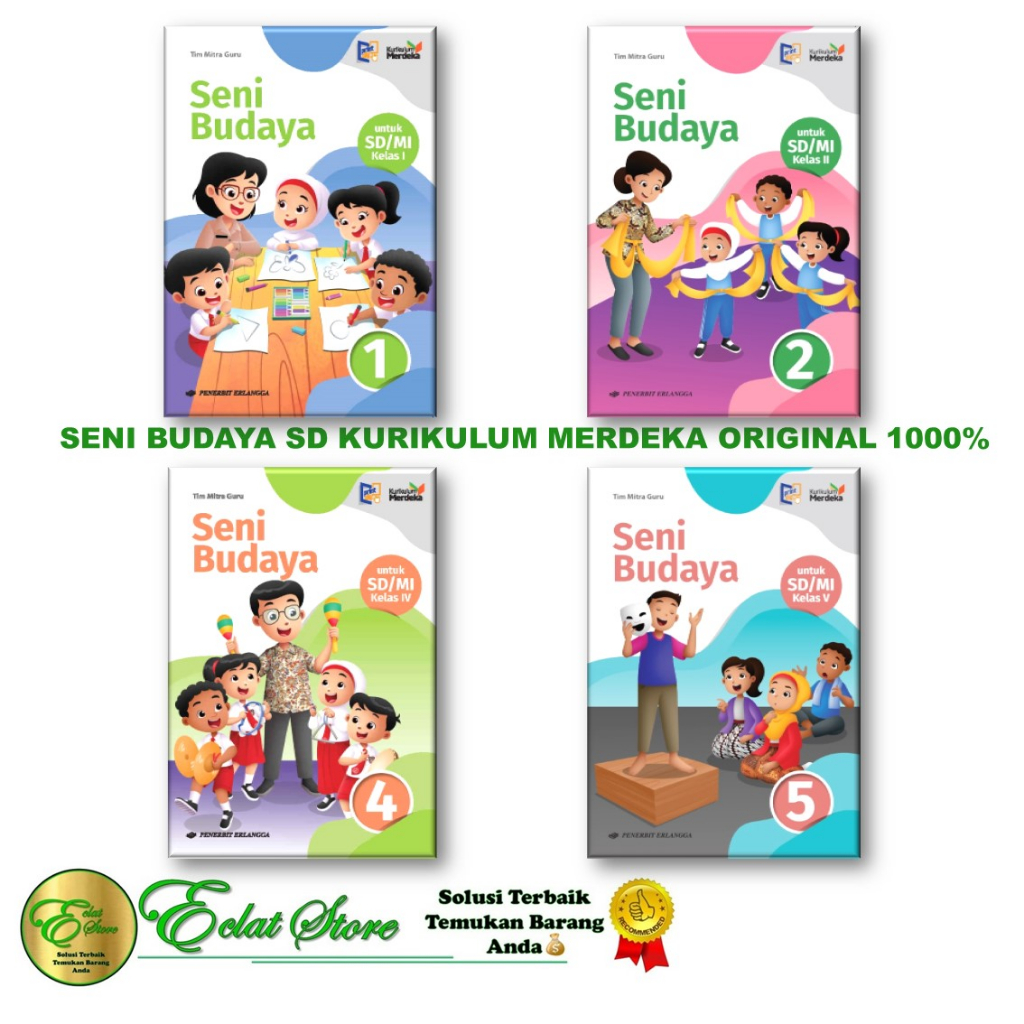 Jual BUKU SENI BUDAYA SD/MI KELAS 1 2 3 4 5 6 KURIKULUM MERDEKA ERLANGGA | Shopee Indonesia