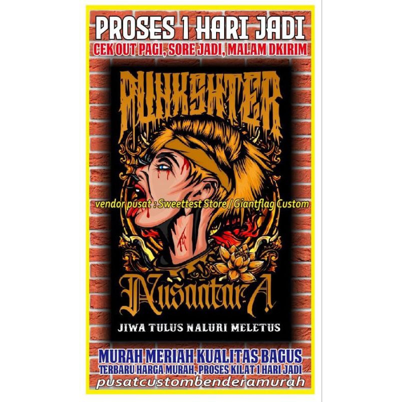 Jual BENDERA KERA SAKTI FULL PRINTING, BENDERA IKS, BENDERA PASKER ...