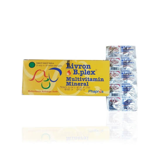 Jual Livron B-Plex Multivitamin & Mineral 10 Tablet/ Memenuhi kebutuhan ...