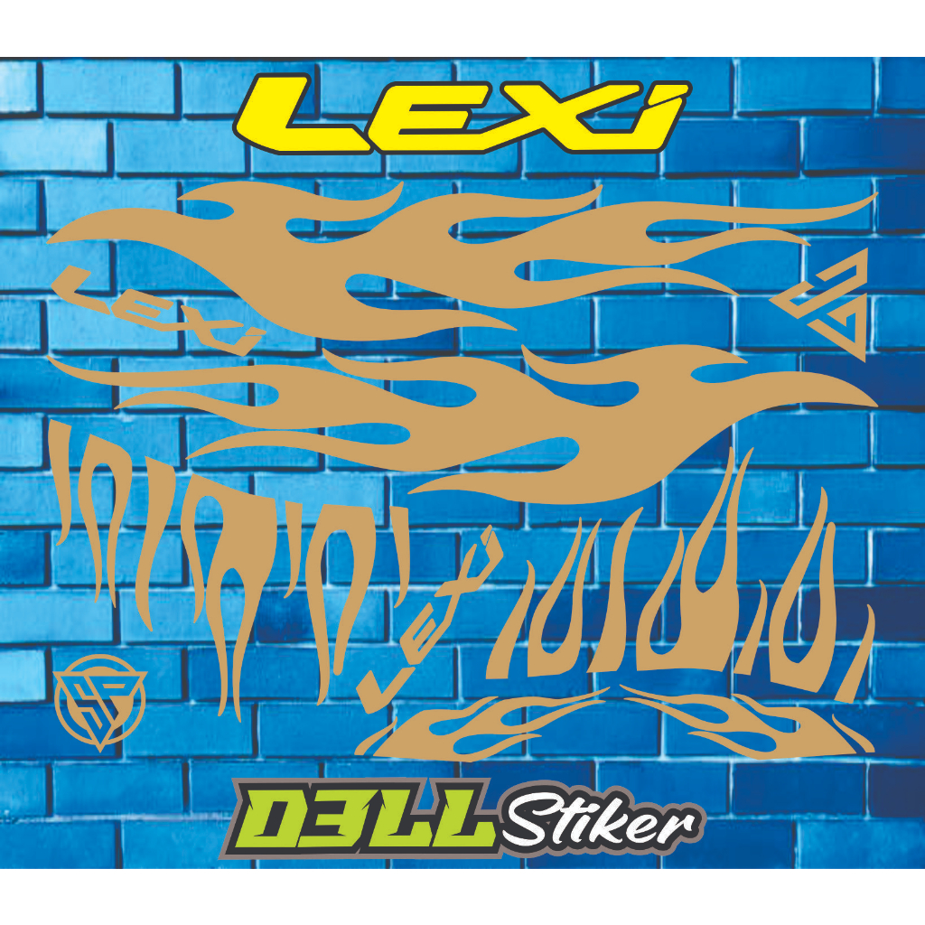 Jual Sticker Striping Sticker Yamaha Lexi CUTTING STIKER MODEL API ...