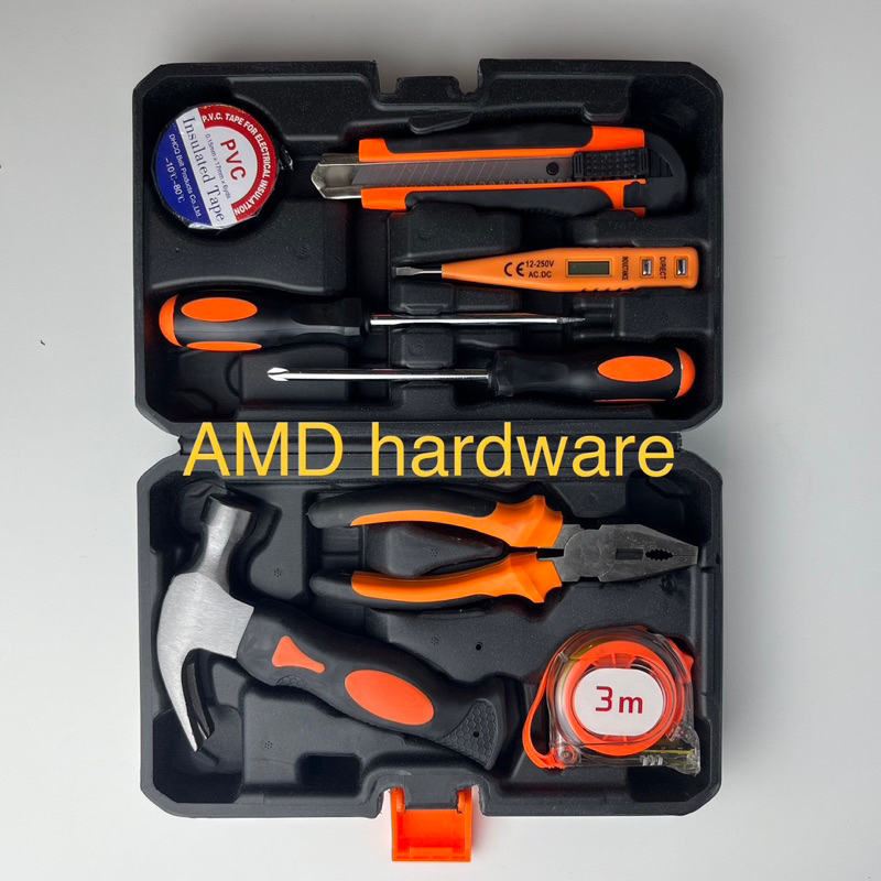 Jual TOOLKIT SET 8pcs Handtools TOOL BOX Kit Kotak Simpan Perkakas JLD ...