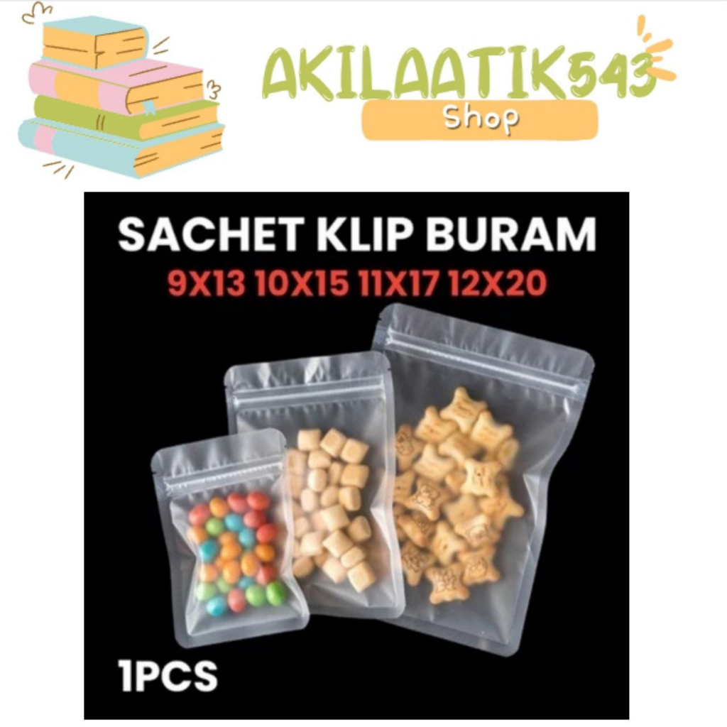 Jual plastik saset ziplock snack warna buram bervarian ukuran 11x17 cm ...