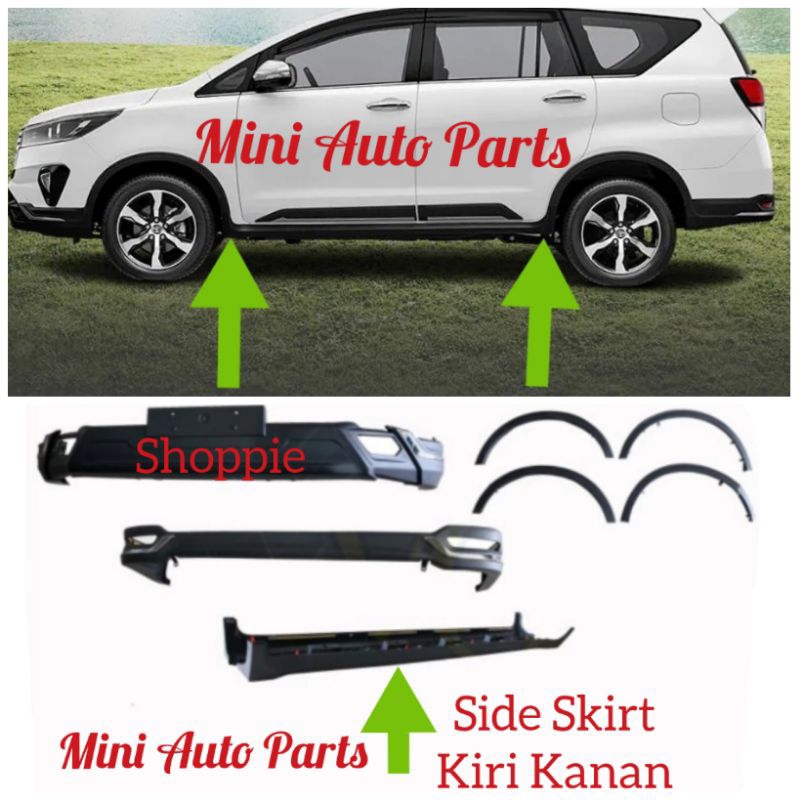 Jual SIDESKIRT Bodykit SIDE SKIRT Innova REBORN Venturer FACELIFT 2021 ...
