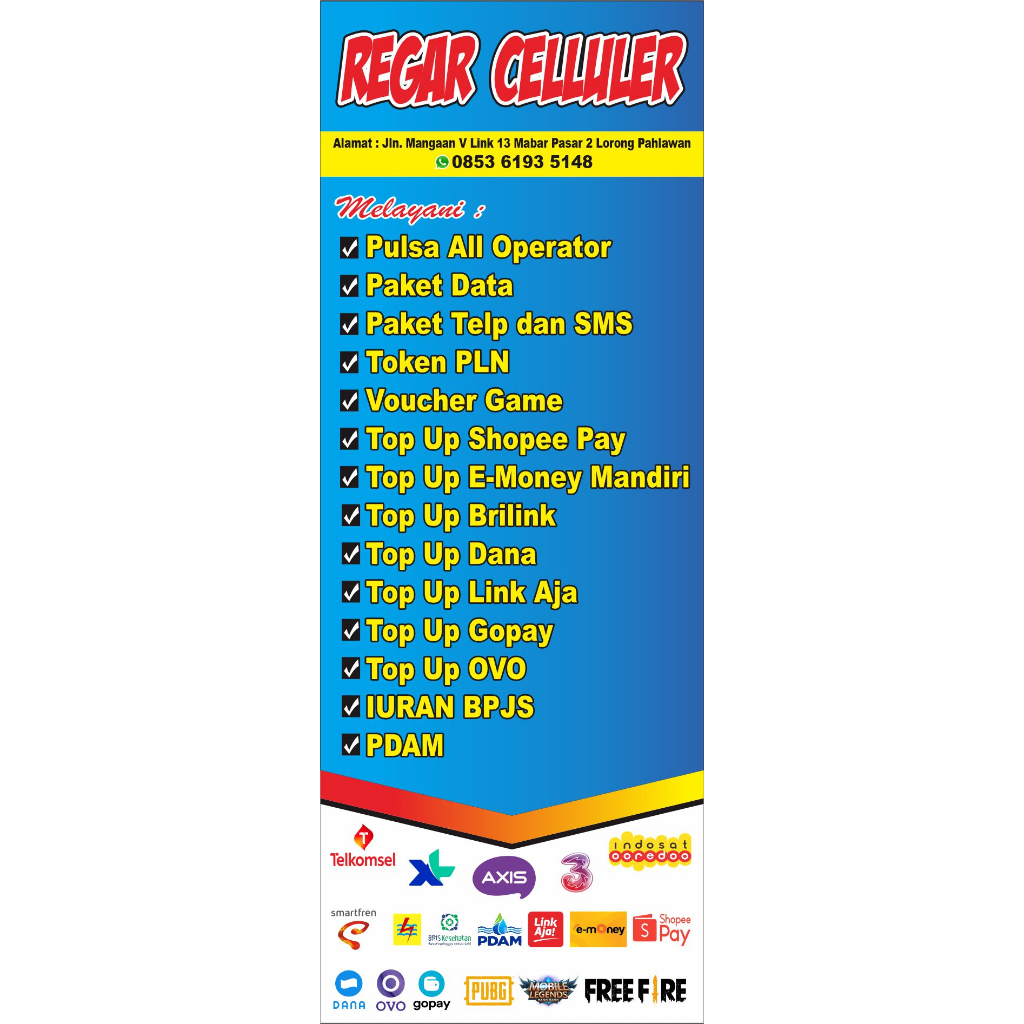 Jual Spanduk Banner Konter Berdiri Plus Kaki | Shopee Indonesia