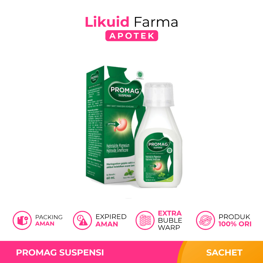 Jual Promag Obat Maag All Varian Kemasan Botol / Sachet / Tablet ...