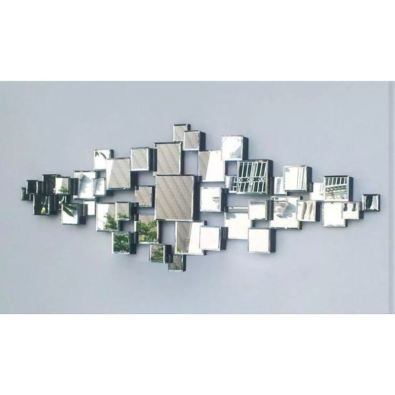 Jual kaca cermin DIY wall mirror DIY cermin dekorasi | Shopee Indonesia