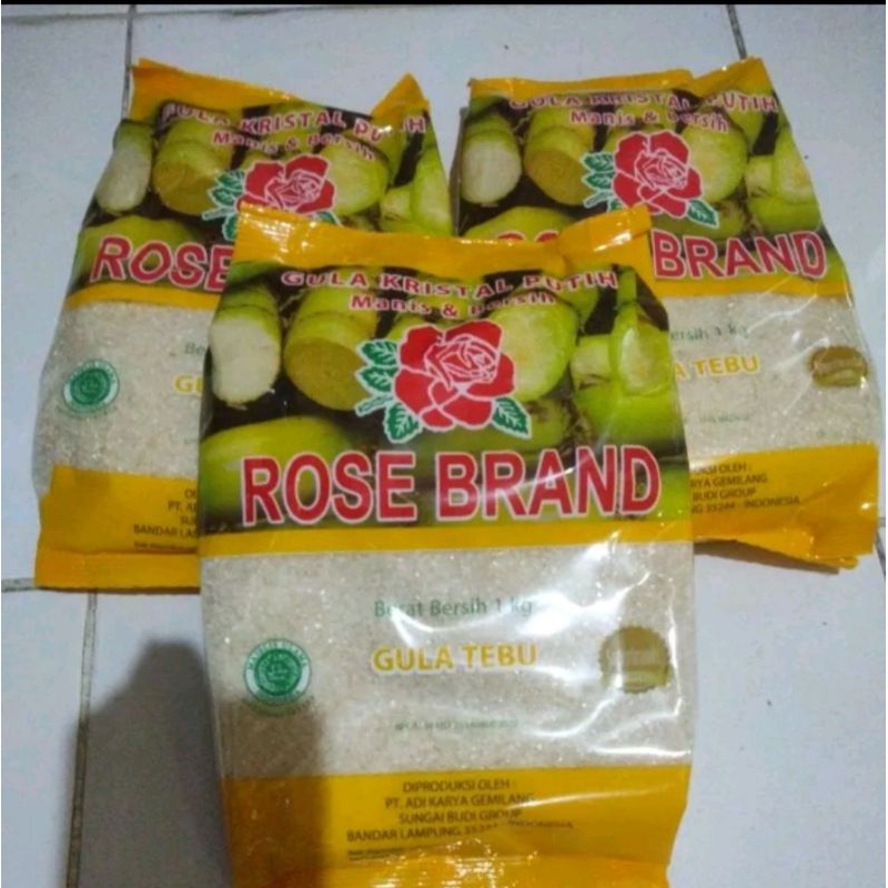 Jual gula pasir rose brand kuning 1kg | Shopee Indonesia