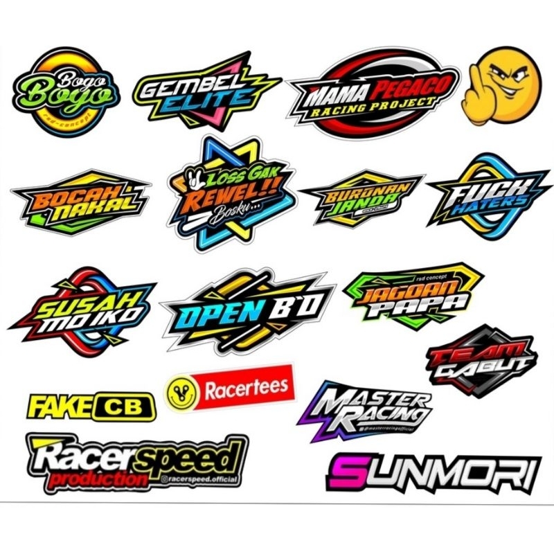 Jual sticker pack racing/viral | Shopee Indonesia