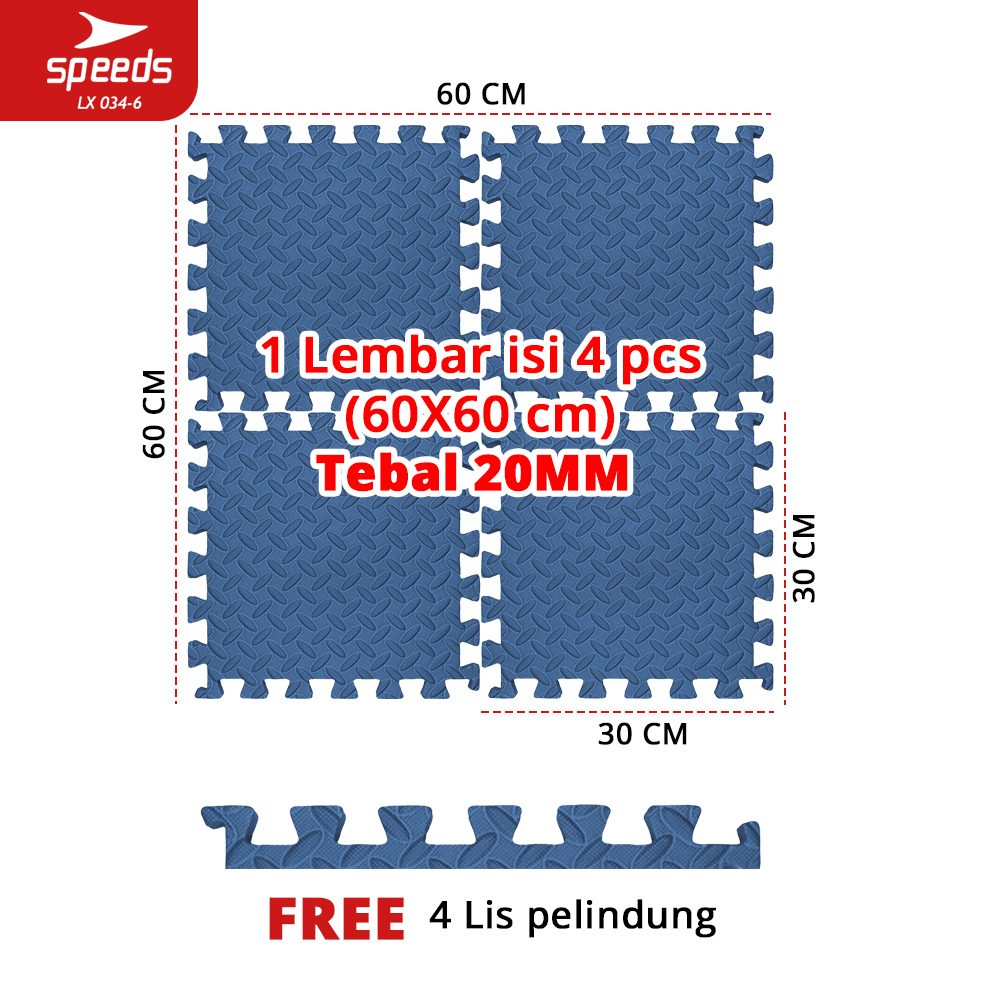 Jual SPEEDS Matras Evamat 30x30cm 10mm isi 9pc Matras Puzzle Karpet ...