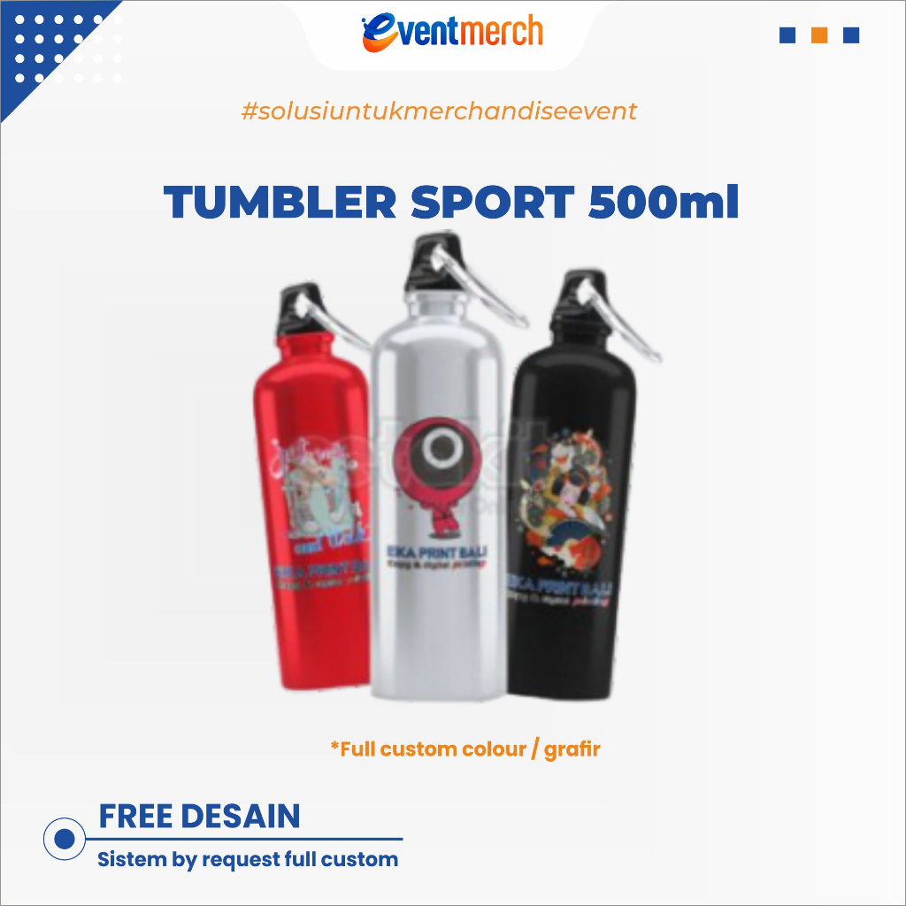 Jual BOTOL SPORT CUSTOM | BOTOL SEPEDA | BOTOL 500ML | Shopee Indonesia