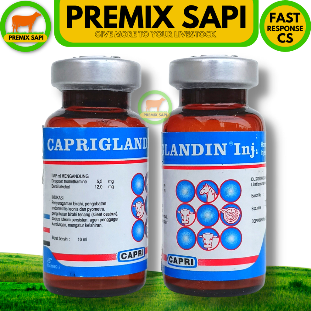Jual CAPRIGLANDIN INJ 10 ml - Hormon Sinkronisasi Estrus Sapi Kambing ...