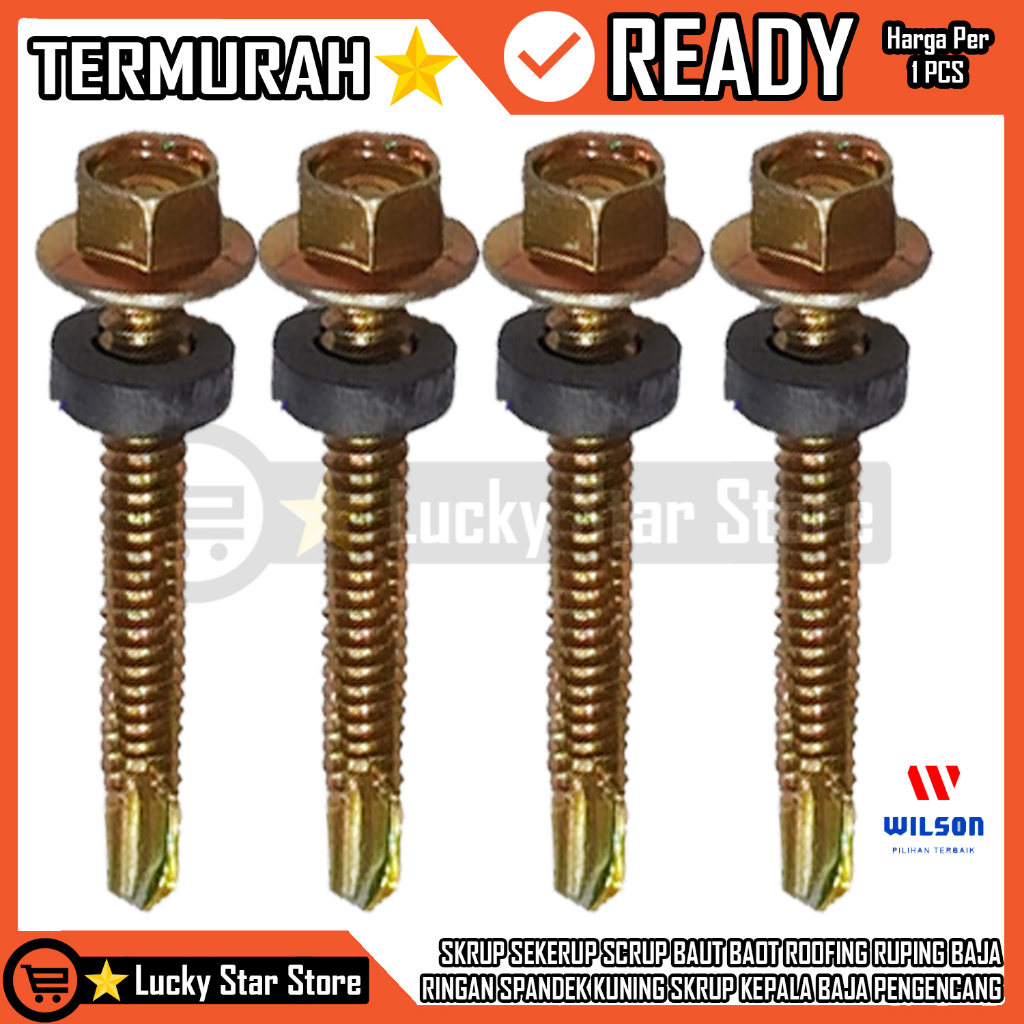 Jual SELF DRILLING SCREW SDS BAUT ROOFING RUFING WILSON SKRUP SEKERUP ...