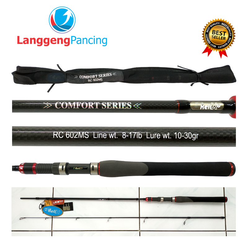 Jual Joran Pancing Spinning Relix Comfort Series Packing Papertube dan ...