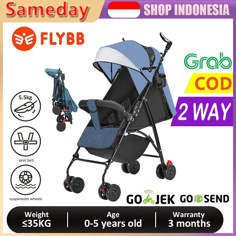 Jual FLYBB Kereta Dorong Bayi Stroler Bayi Lipat Travelling Sepeda Bayi ...