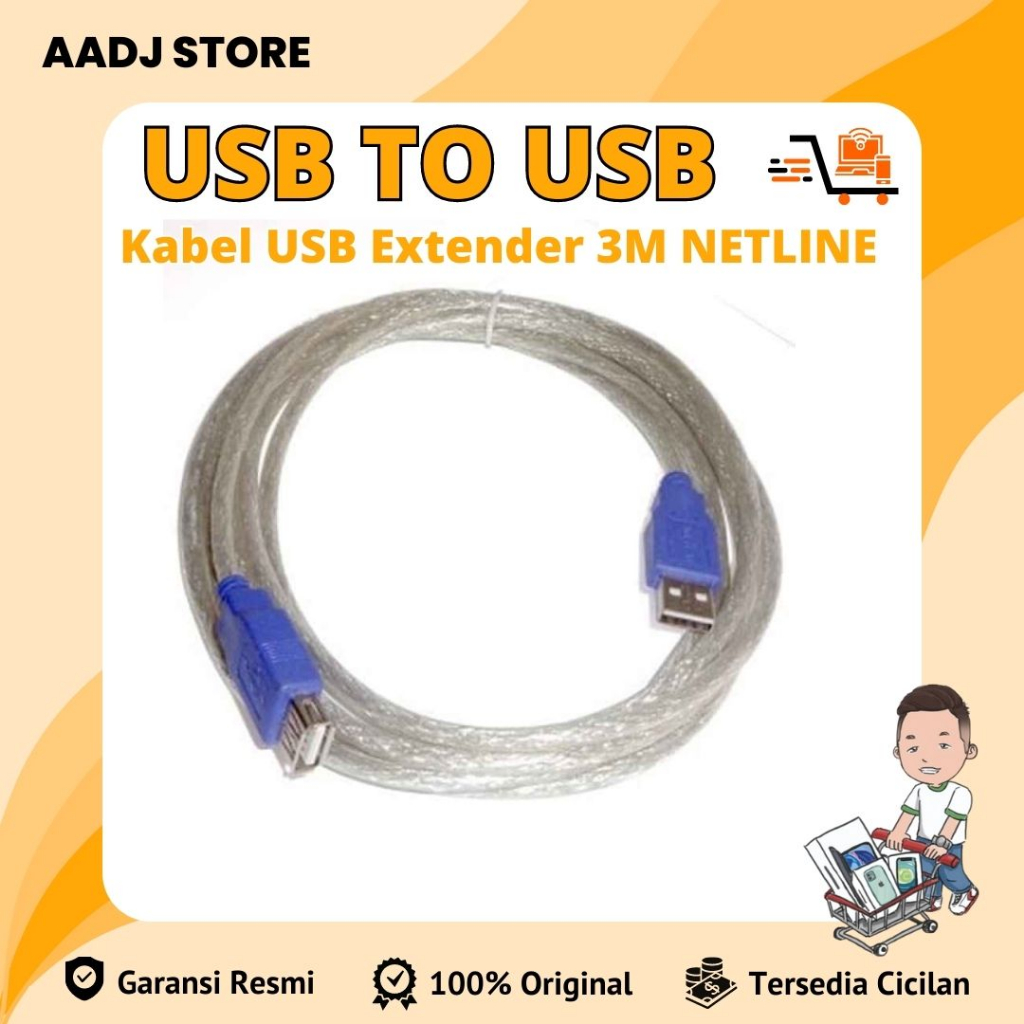 Jual KABEL USB EXTENDER USB TO USB | Shopee Indonesia