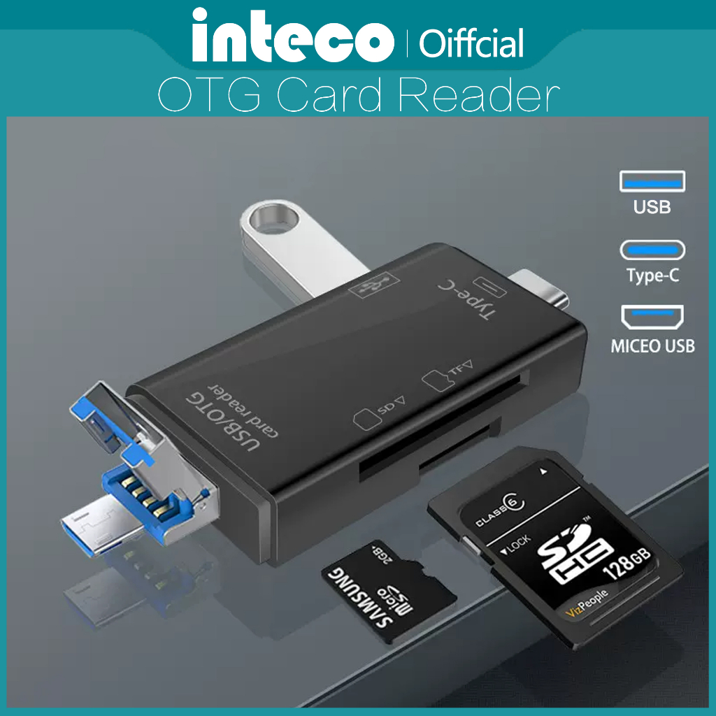 Jual High Speed 6 in 1 OTG Card Reader USB 3.0 SD TF Micro SD Card ...