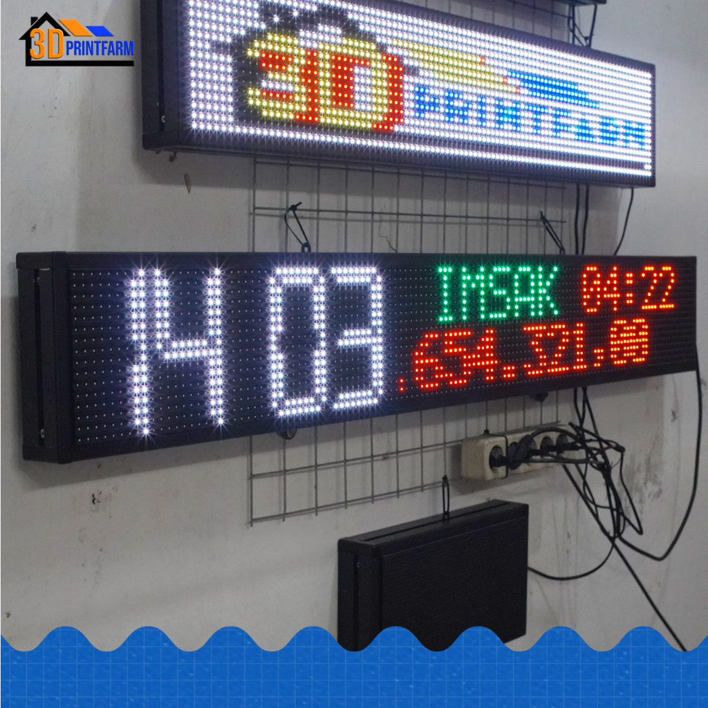 Jual JWS Running Text 20x160cm LED RGB Full Color P10 | Shopee Indonesia