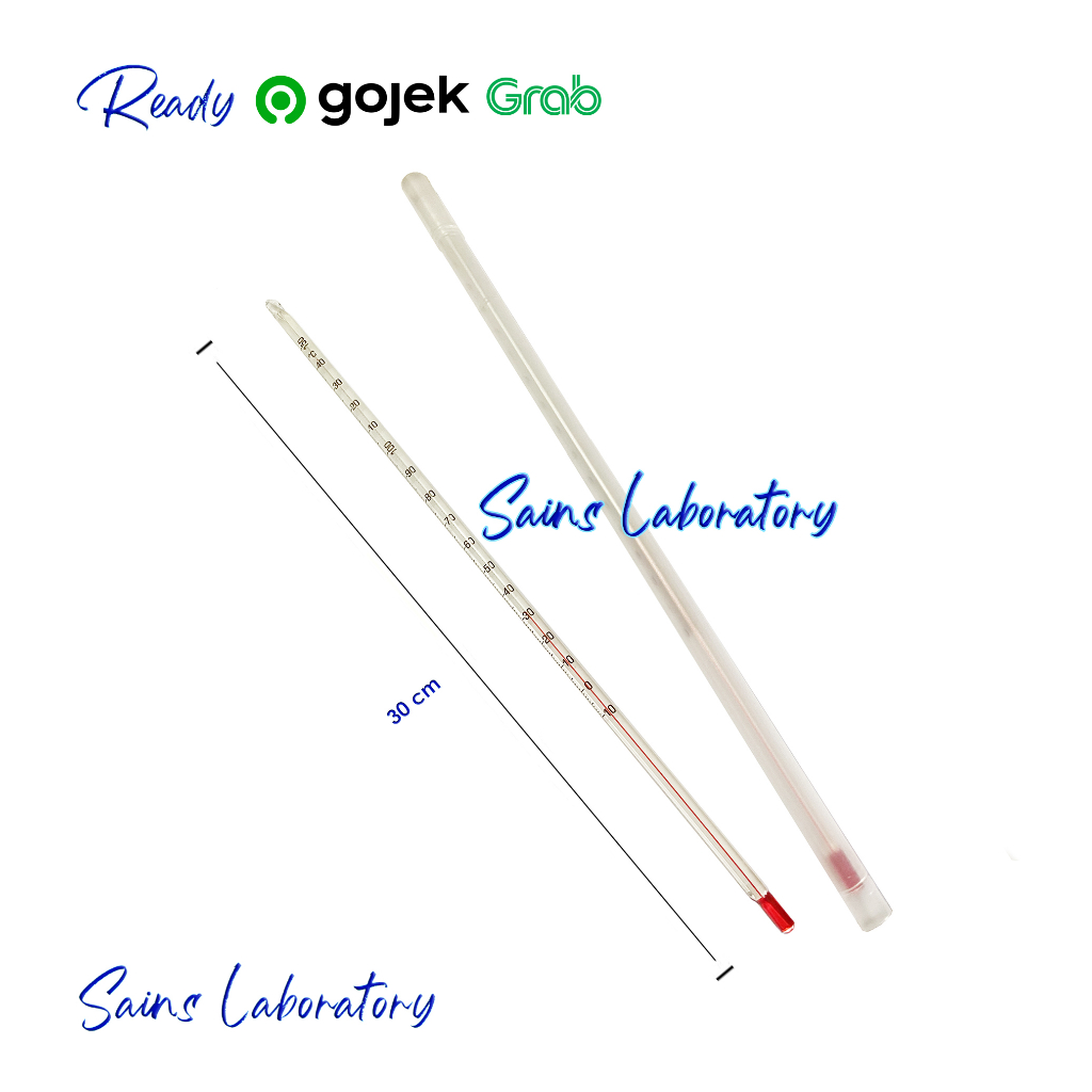 Jual Termometer Alkohol Thermometer Alcohol -10 +150 C Termometer Glass ...
