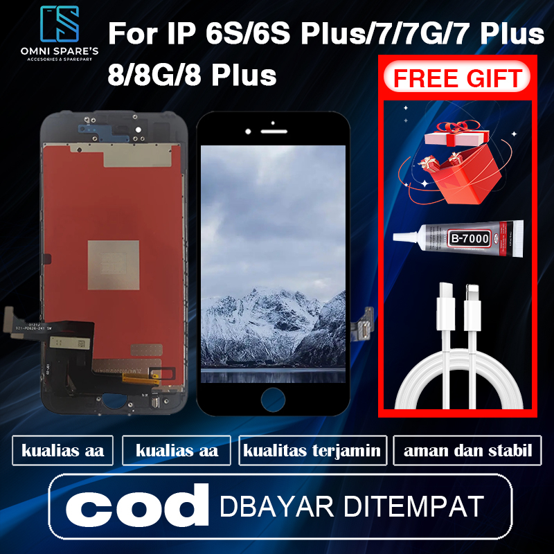 Jual LCD IP**NE 6/6g/6g plus/6s/6s plus /8/8G/8PLUS di dalam dan di ...