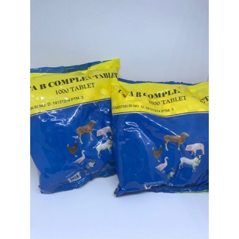 Jual VIT B COMPLEX TABLET untuk ayam, itik , sapi, kambing, babi isi ...