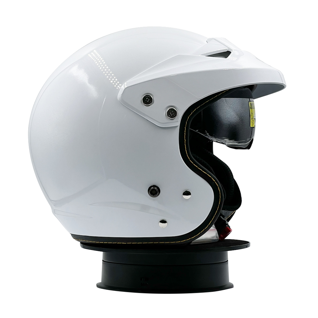 Jual Helm Asca Retro Solid #2 White | Shopee Indonesia