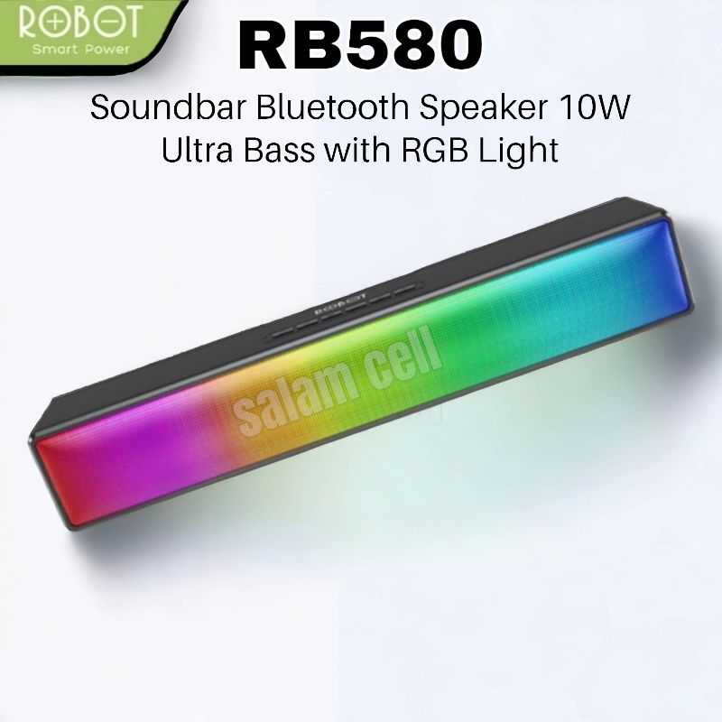Jual Speaker Bluetooth Robot RB580 Soundbar Bluetooth Speaker 10W Ultra ...