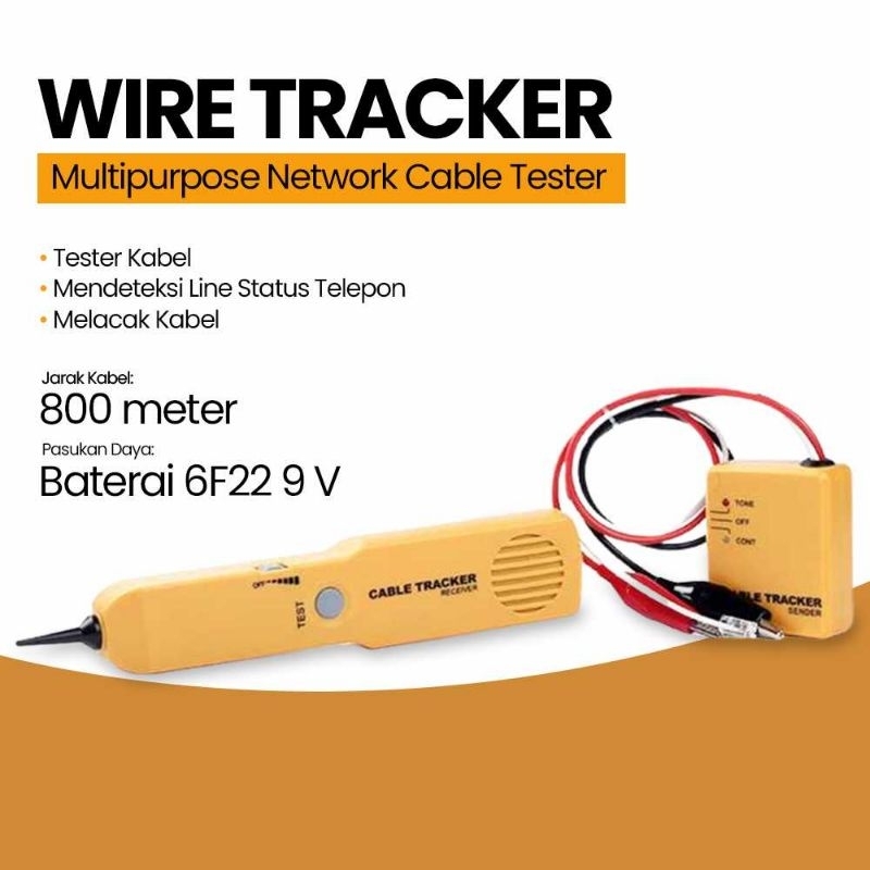 Jual Alat Tes Kabel Jaringan Internet Wire Tracker Multipurpose Network ...