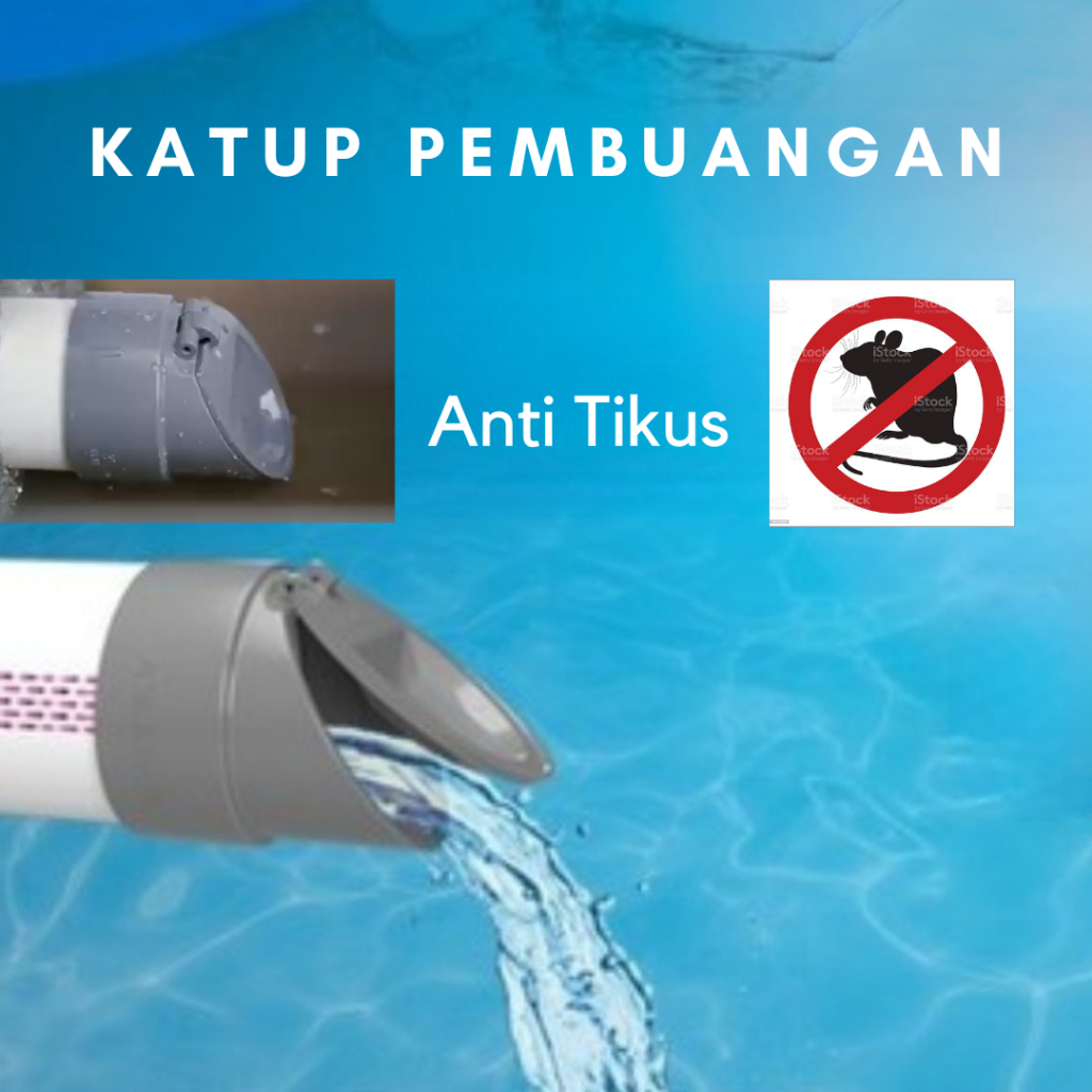 Jual Tutup Selokan Got Katup Saluran Pembuangan Pipa Kamar Mandi Anti ...