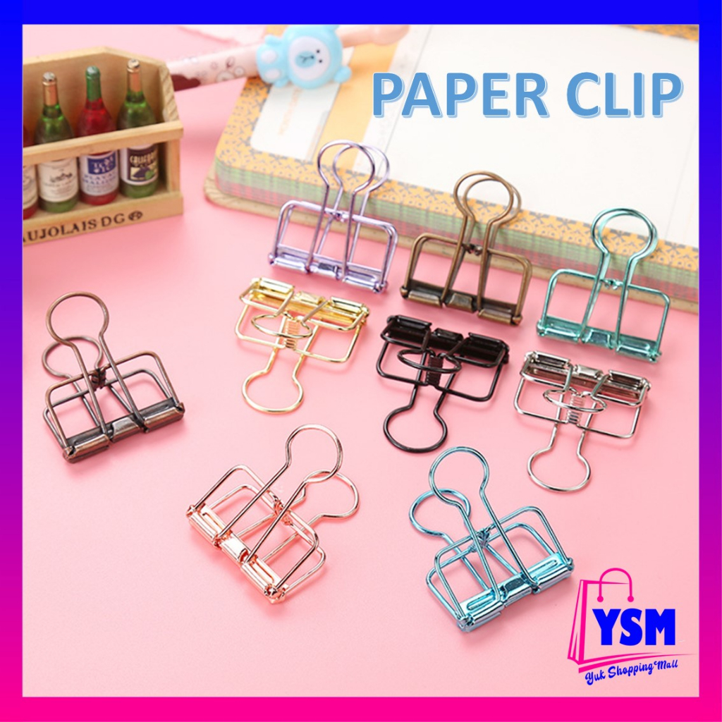 Jual YSM Paper Clip Besi Warna-Warni Klip Penjepit Buku Bahan Metal ...