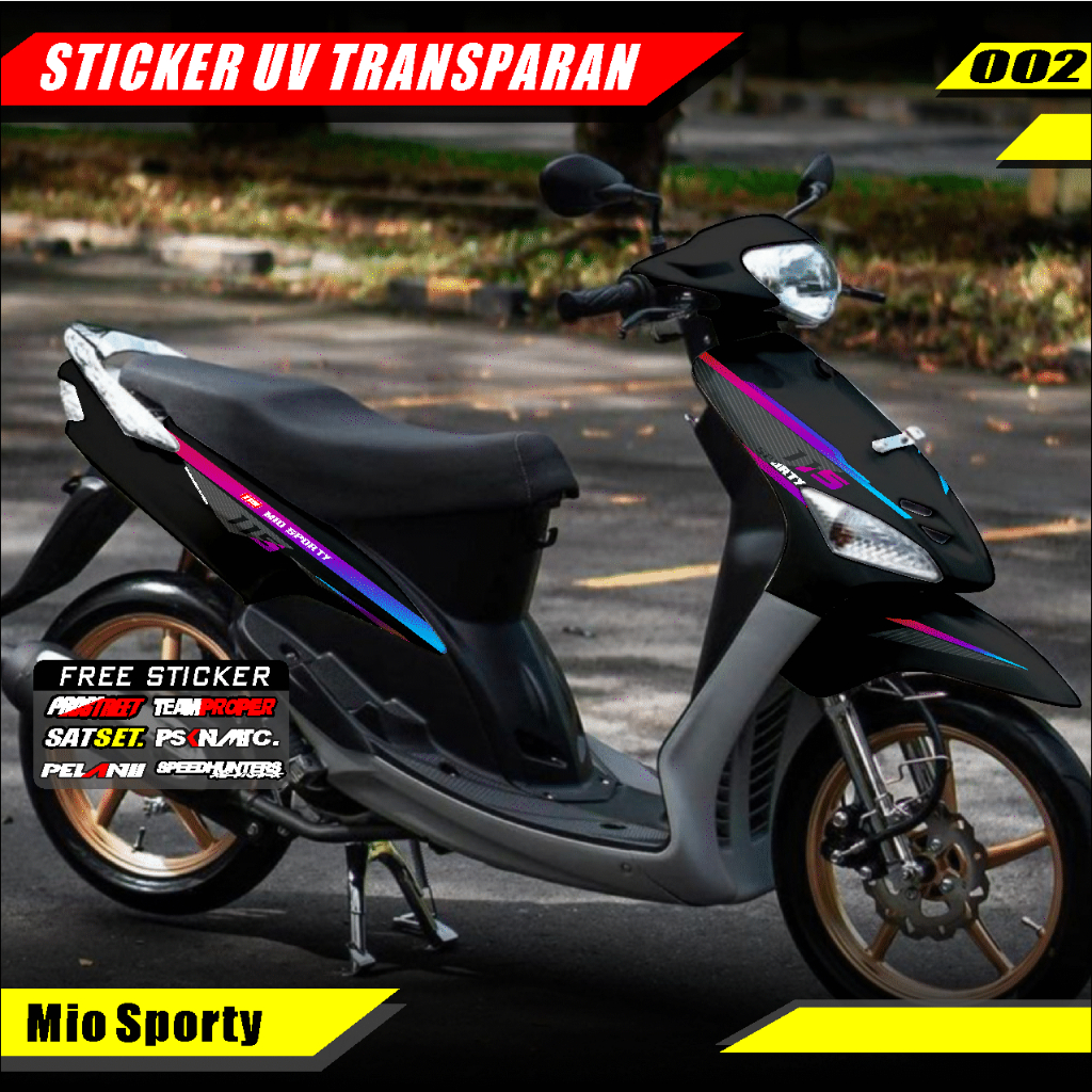 Jual STICKER STRIPING TRANSPARAN YAMAHA MIO 110 SMILE/SPORTY VARIASI ...