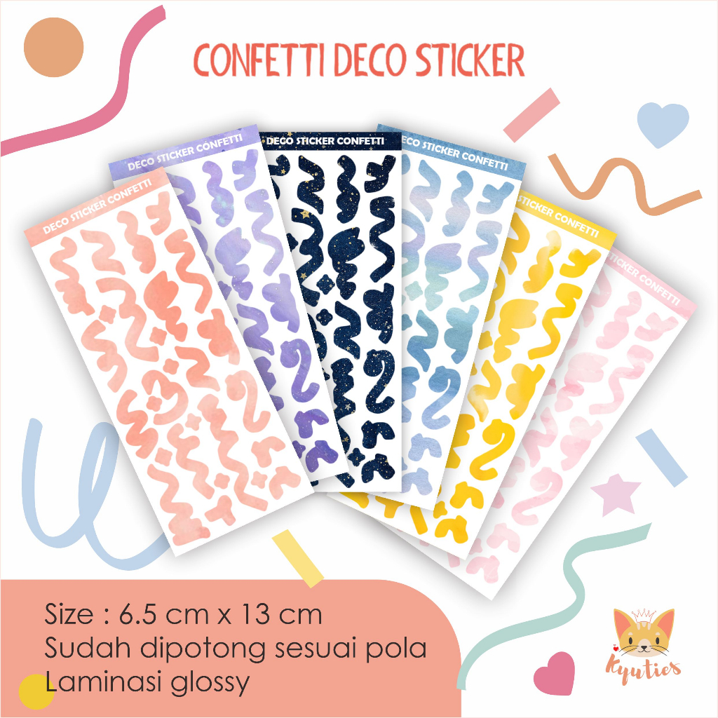 Jual CONFETTI DECO STICKER | Shopee Indonesia