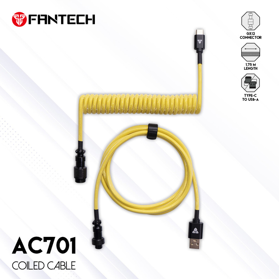 Jual Fantech AC701 / AC-701 Coiled Cable For Mechanical Gaming Keyboard ...
