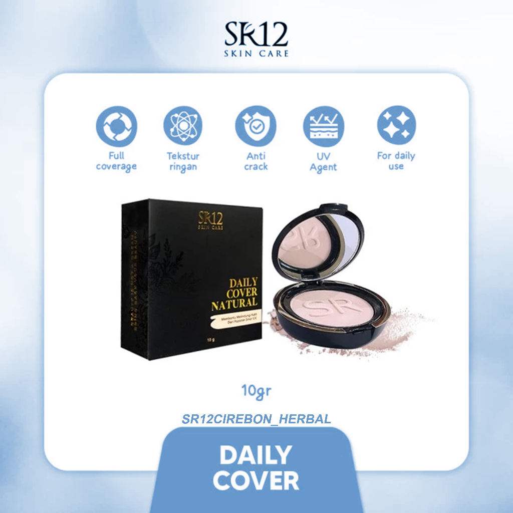 Jual Bedak Daily Cover SR12 / Exclusive Compact Powder / Tidak Mudah Luntur Whitening dan ...