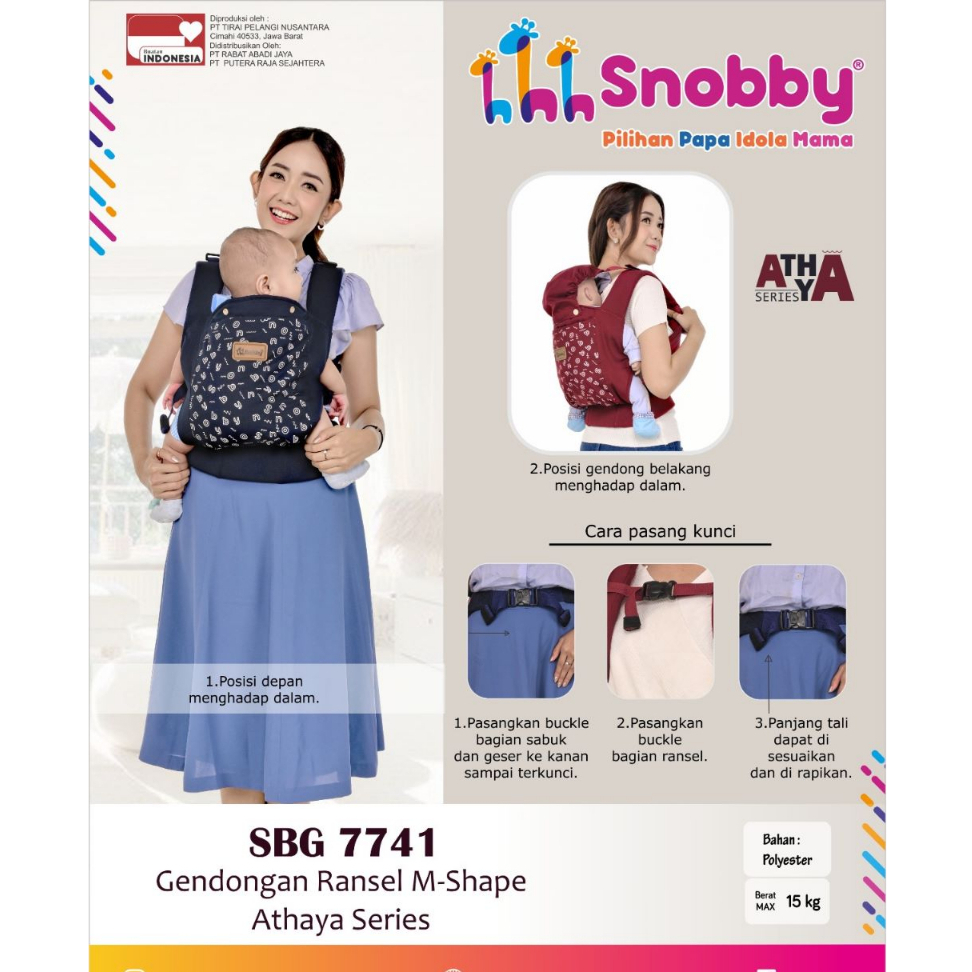 Jual Aneka Snobby Gendongan Ransel M Shape M-Shape Mayka Athaya Emily ...