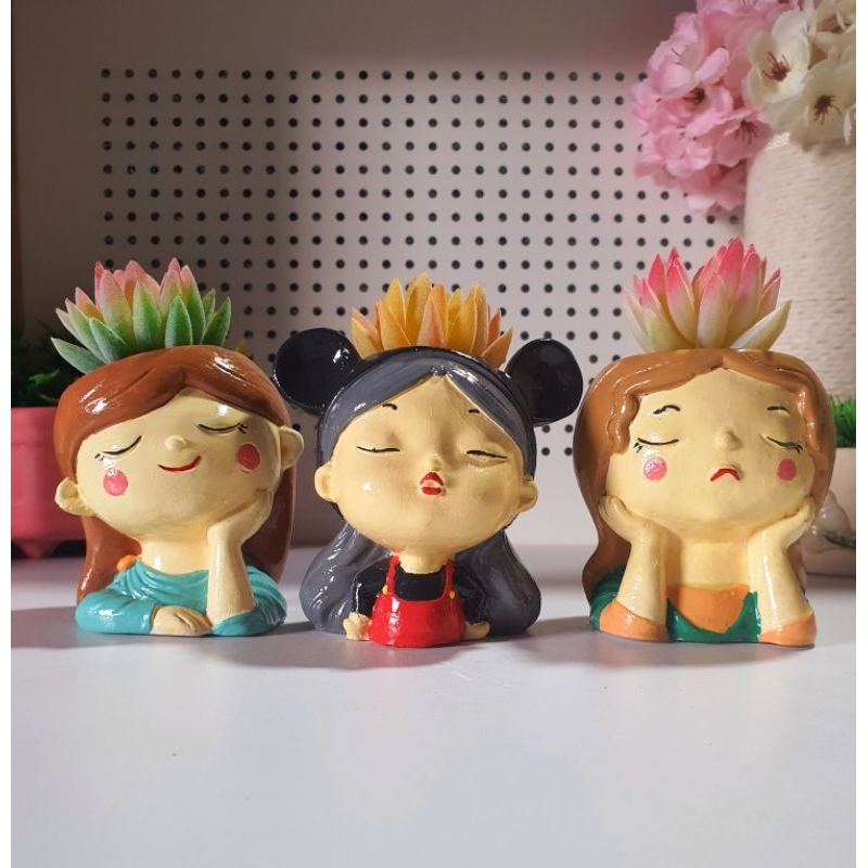 Jual MINICOTTA - Pot Bunga Unik Lucu Karakter Baby Face Hadiah Pajangan ...