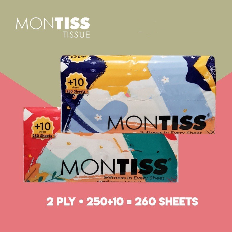 Jual Montiss Facial Tissue 260 Sheets | Shopee Indonesia