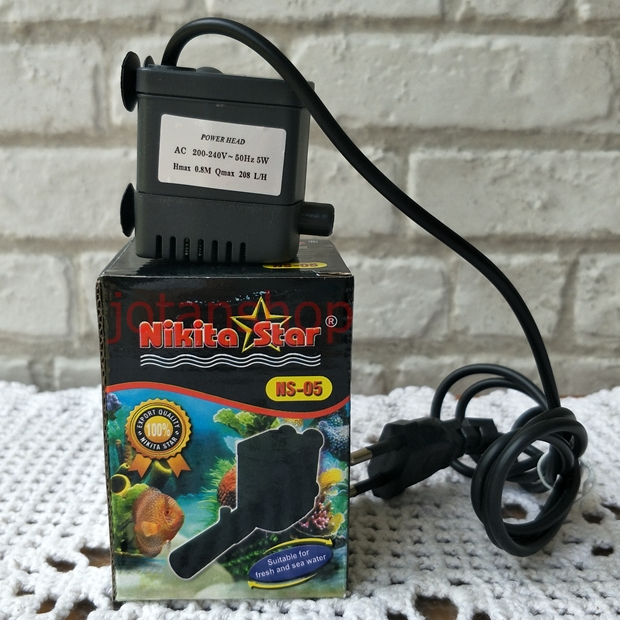 Jual NIKITA STAR NS05 NS 05 NS-05 mesin pompa air celup mini pump powerhead aquarium aquascape ...