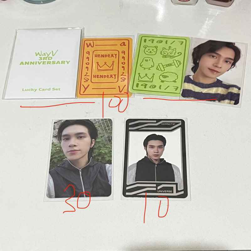 Jual TURUN HARGA!! lucky set photocard hendery anniv wayv 3rd | Shopee ...