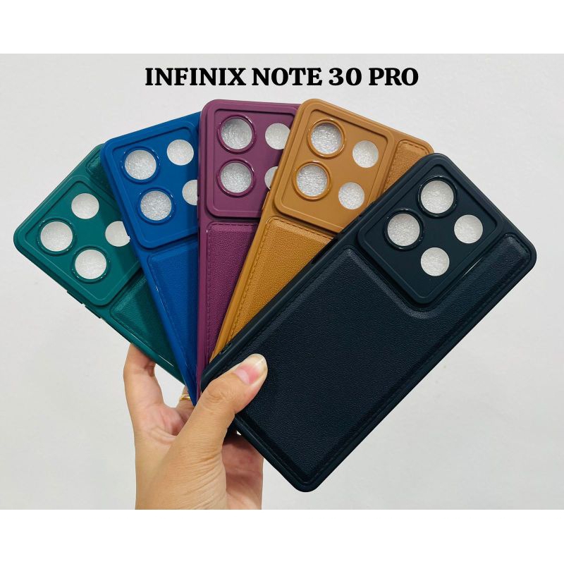 Jual CASE LEATHER PRO INFINIX NOTE 30 PRO 40 4G 40 PRO 4G 5G SOFTCASE ...