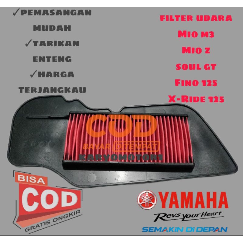 Jual filter udara saringan udara Yamaha Mio m3, Mio z, Mio soul GT 125 ...