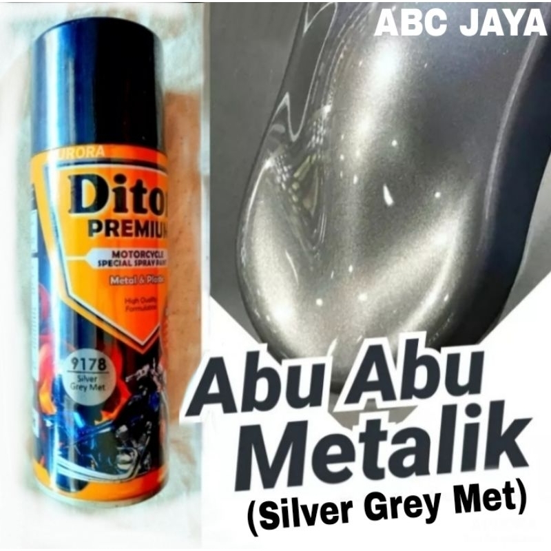 Jual Cat Semprot Pilok Pilox Pylox 9178 DITON Premium Silver Grey Metallic 400ml Silfer Abu ...