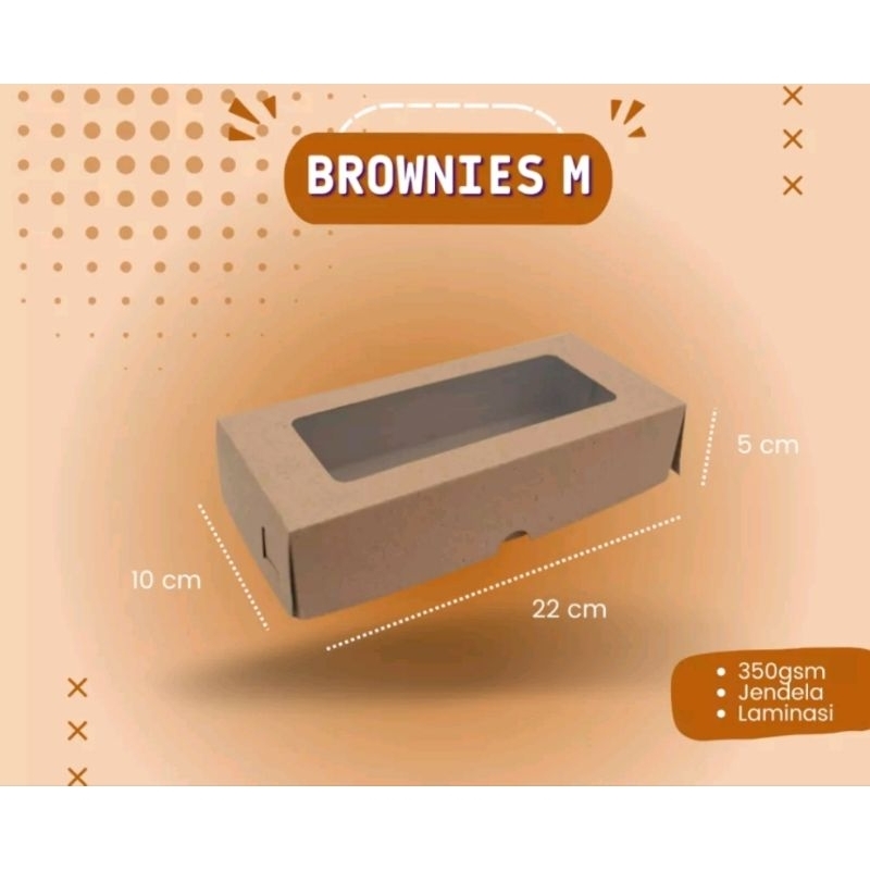 Jual Dus Brownies (1lembar) Box 22x10x5 / Dus Brownies 20x10x5 /22x11x5 Box Brownies Jendela ...