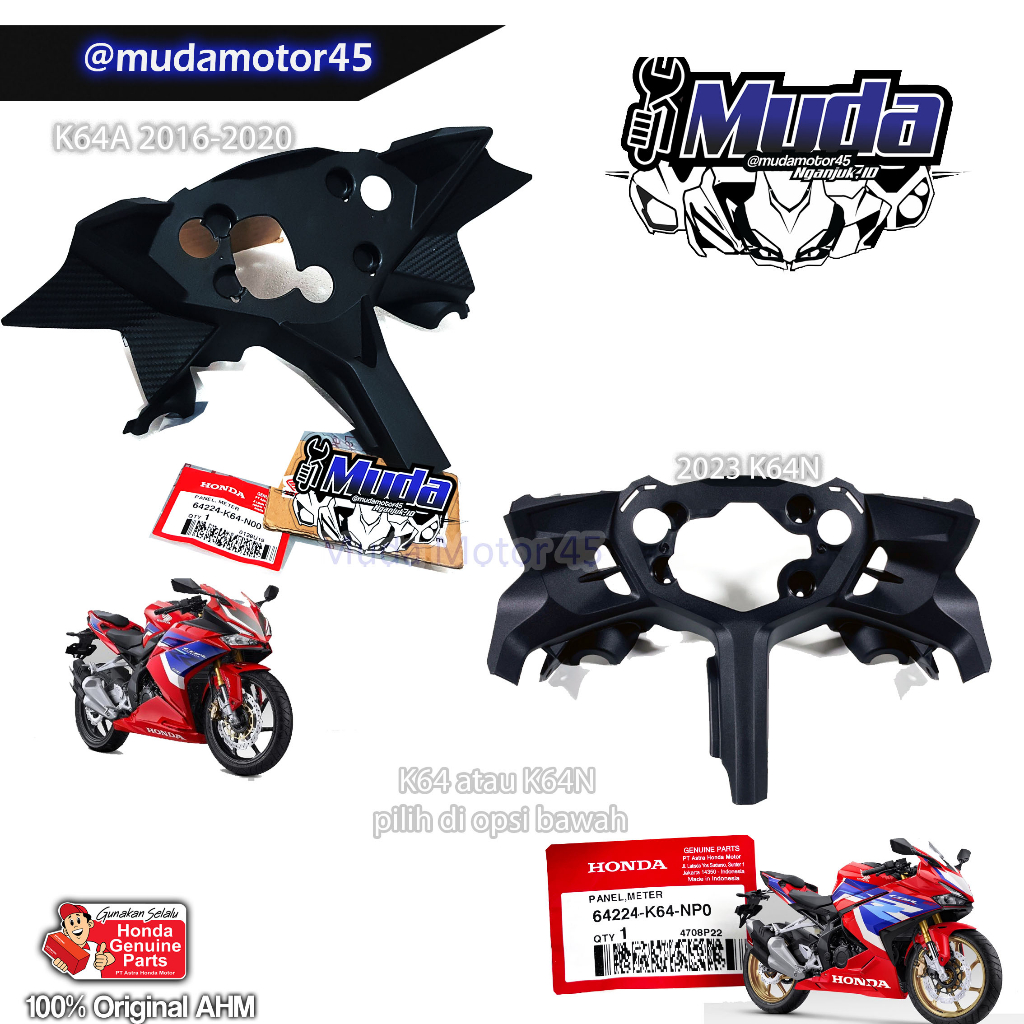 Jual PANEL METER CBR250RR 2017 K64N 2023 64224-64225-K64-N00-NP0 COVER ...