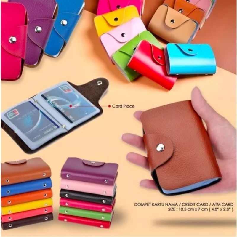 Jual Dompet Kartu Kulit ID Card Tempat Kartu | Shopee Indonesia