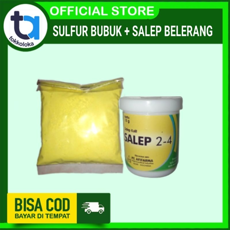 Jual Salep Plus Belerang Bubuk Obat Penyakit Kulit Budug Eksim Scabies ...