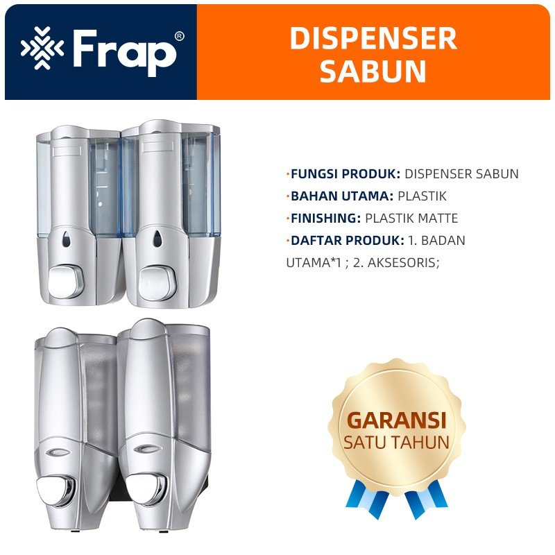 Jual FRAP Soap Dispenser Sabun Mandi / Tempat Sabun Cair Mandi Dinding ...