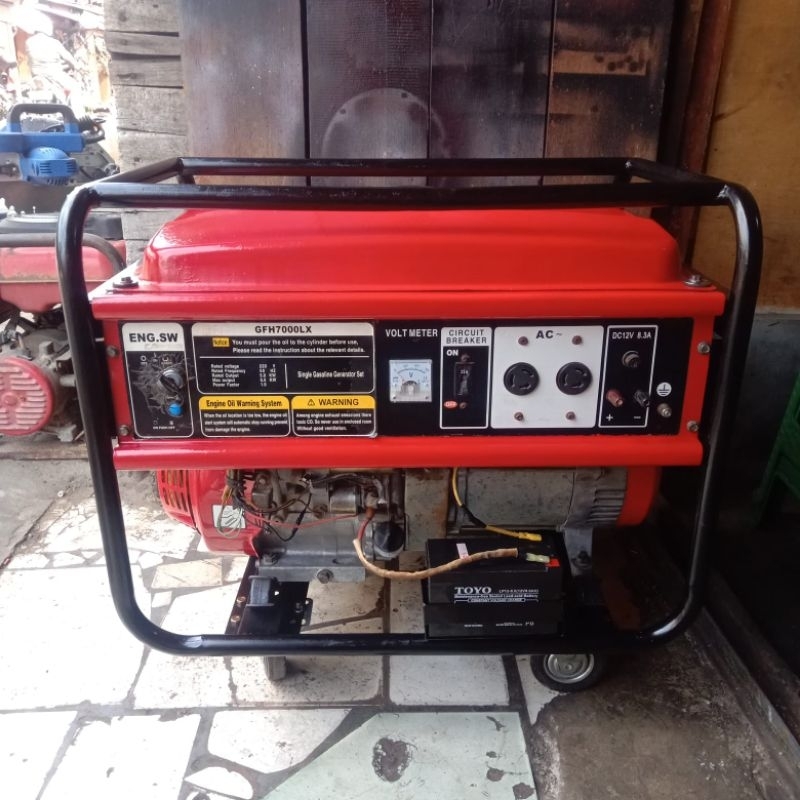 Jual Mesin Genset Starke GFH7000LX 5500 Watt Starter Original | Shopee ...