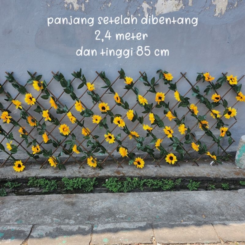 Jual Pagar tanaman / pagar bunga rambat 2,4 meter | Shopee Indonesia