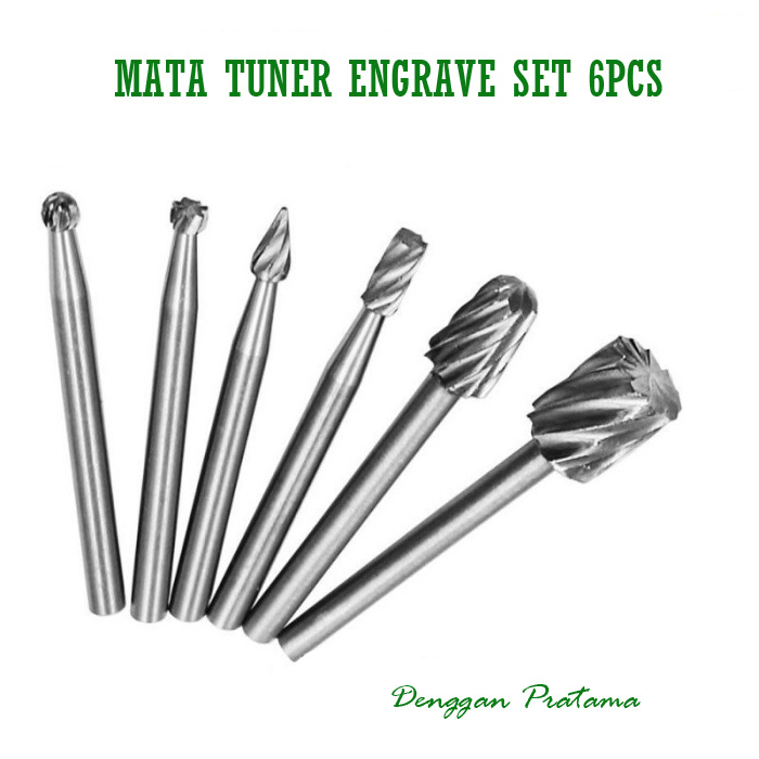 Jual Mata Tuner Cuner Bor Ukir Engrave Gerinda Set 6 Pcs | Shopee Indonesia